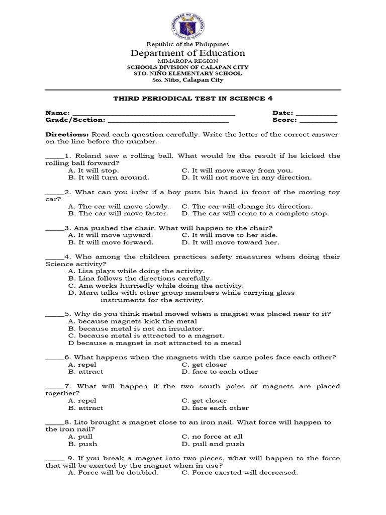 Tp-Science 4-Q3-Final | PDF | Light | Reflection (Physics)