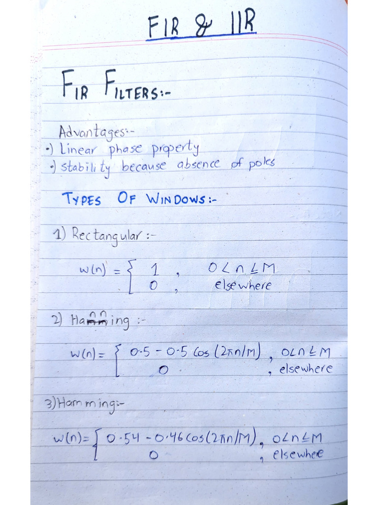 Fir, Iir + PP Solved | PDF