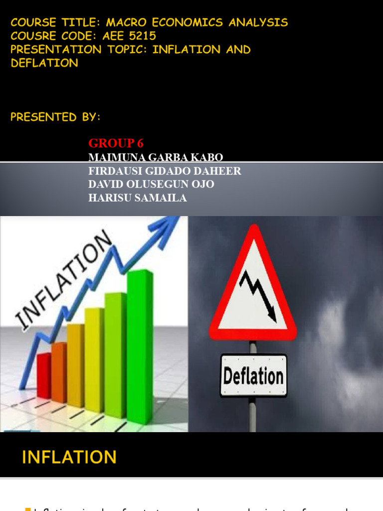PRESENTATION ON DEFLATION Group 6 | PDF | Deflation | Inflation