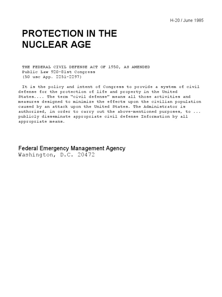 Nuclear War Survival | PDF