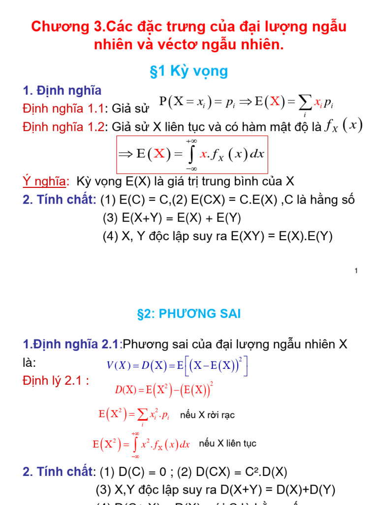 CHƯƠNG 3 Các đặc trưng của đlnn và vtnn -232 | PDF