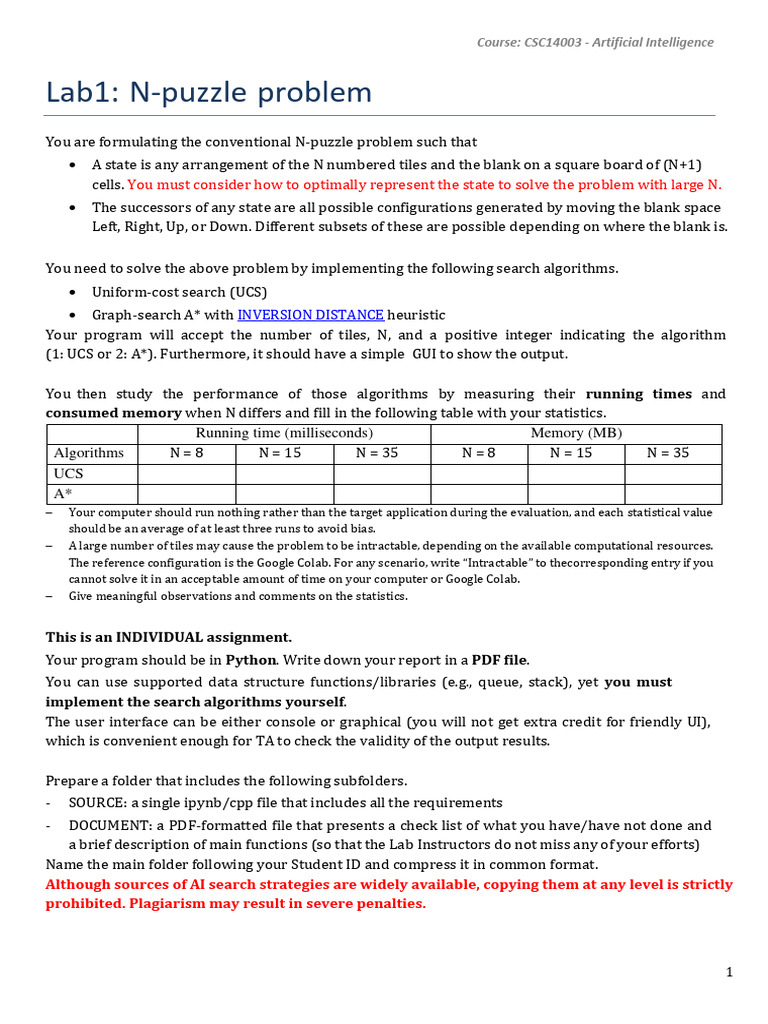 24-CS420-Lab1 | PDF | Algorithms | Programming