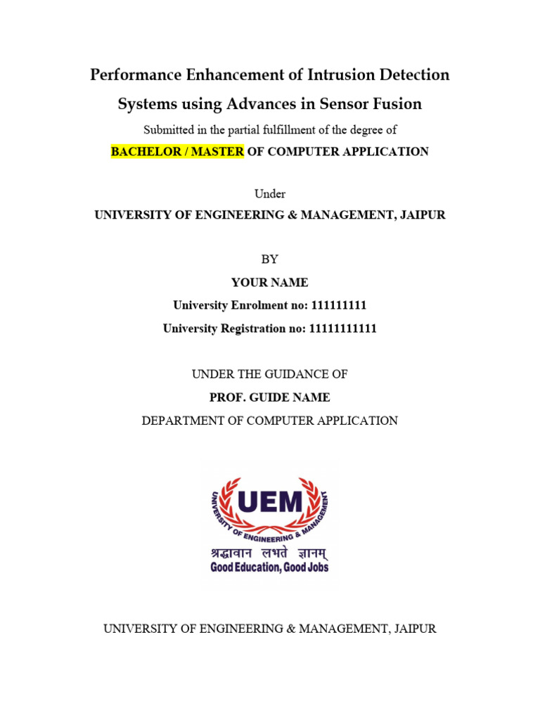 Sensor Fusion in Intrusion Detection | PDF | Physical Sciences | Quantum Mechanics