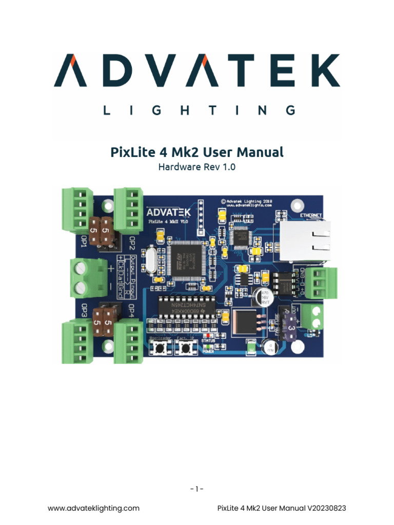 PixLite 4 Mk2 User Manual - 20230823 | Download Free PDF | Ip Address | Computer Network
