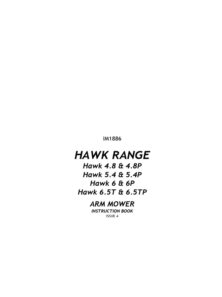 Hawk Manual | PDF | Tractor | Axle