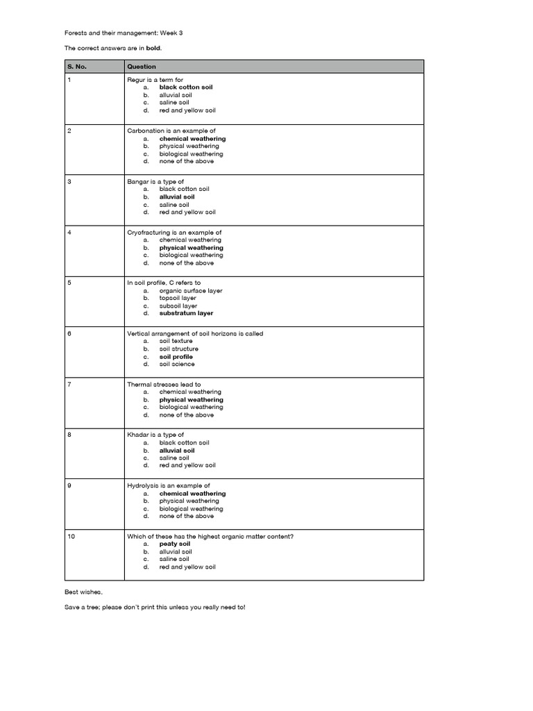 Assignment3 Solution 2024 | PDF | Soil | Weathering