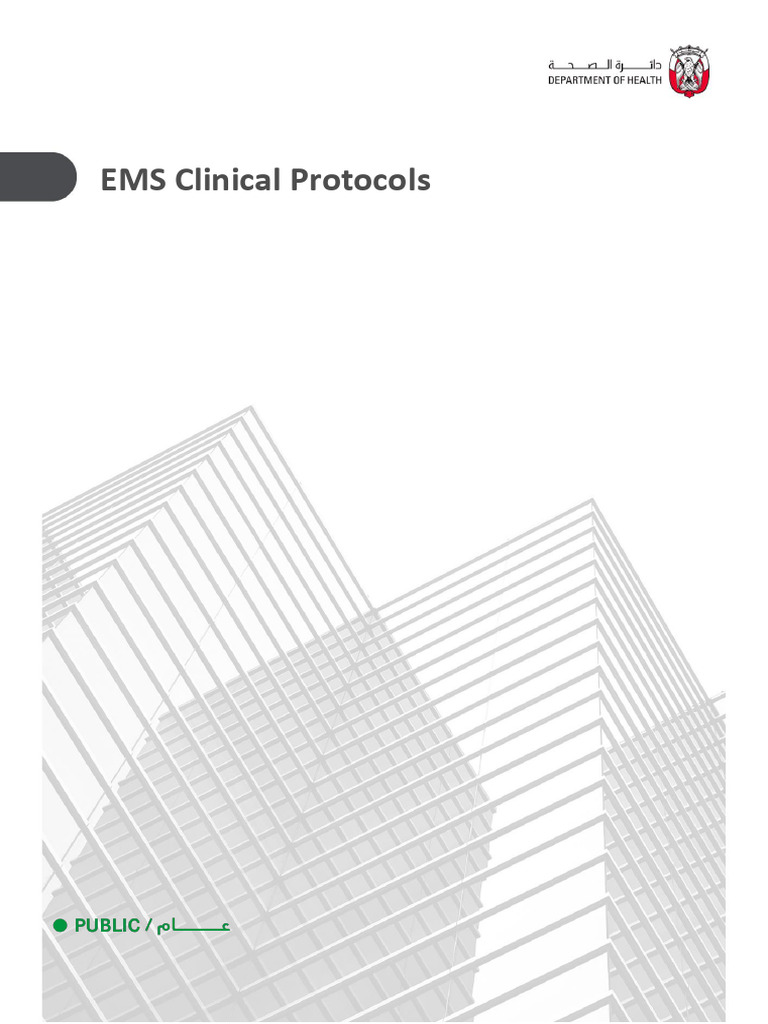 EMS Clinical Protocols | PDF | Emergency Medical Services | Blood Pressure