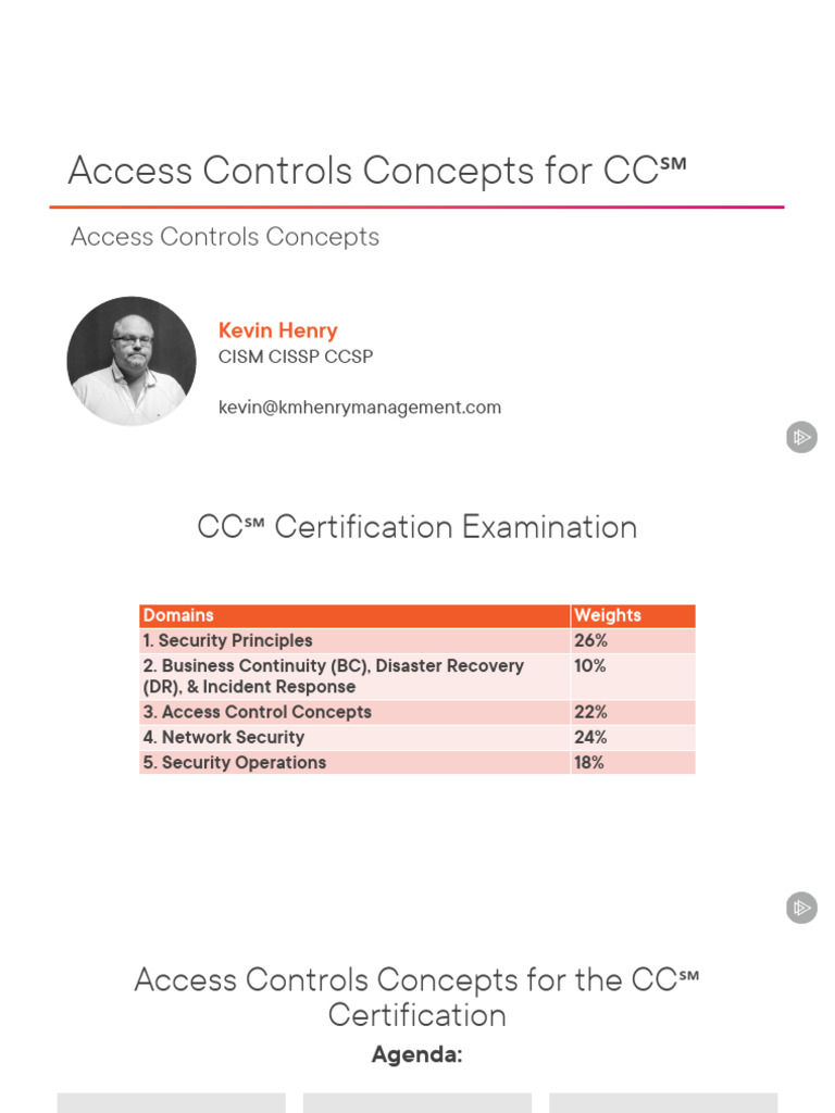 Access Control Concepts Slides | PDF | Authentication | Access Control