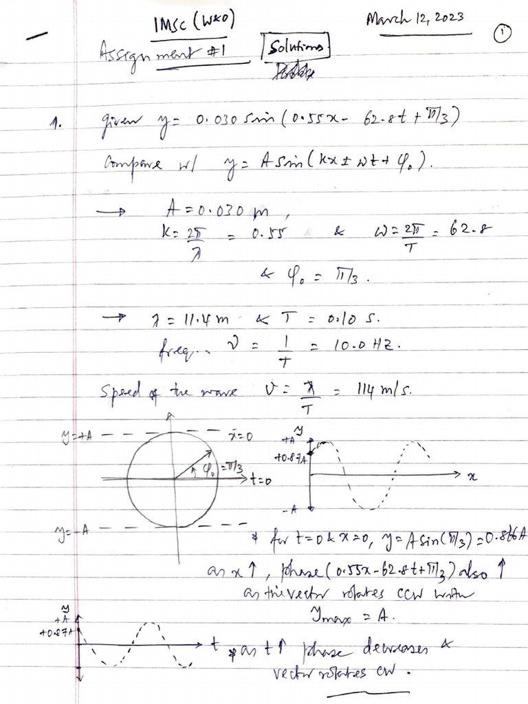 Solutions-Assignment 1 | PDF