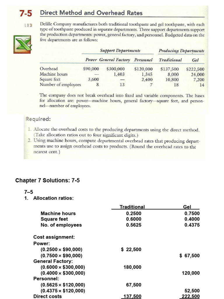Chapter 7 and 8 Example Problems | PDF | Cost Of Goods Sold | Human Resource Management
