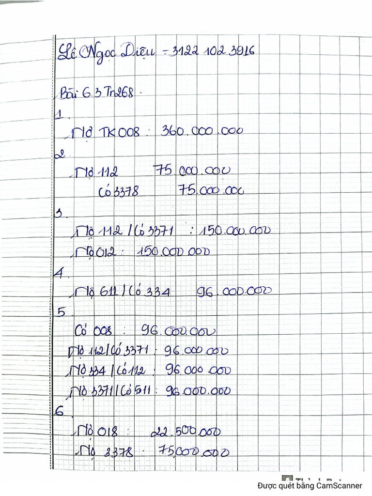 kế toán công BT6.3, 2tr295, 3tr296 | PDF