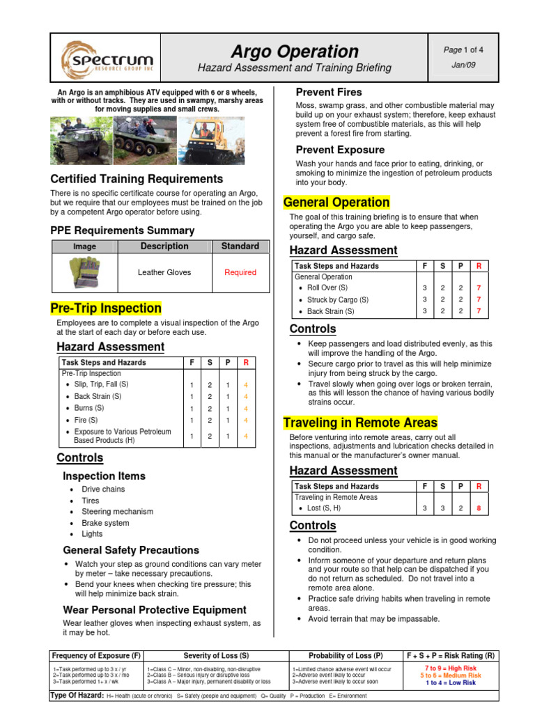 Argo Operation | PDF | Risk | Vehicles