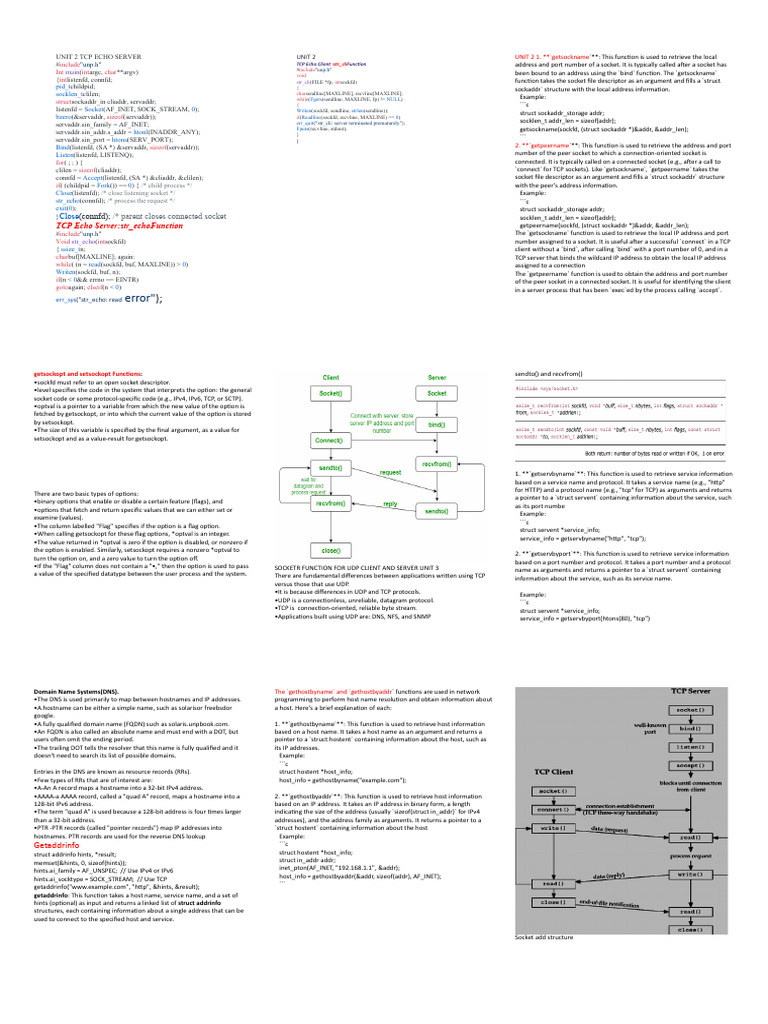 Unit 2 and 3 2 | PDF | Transmission Control Protocol | Computer Network