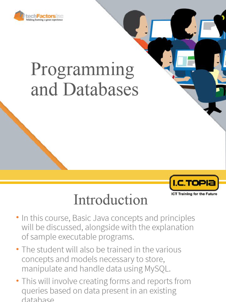 Ictopia Programming and Databases L6 L7 | PDF | Method (Computer ...