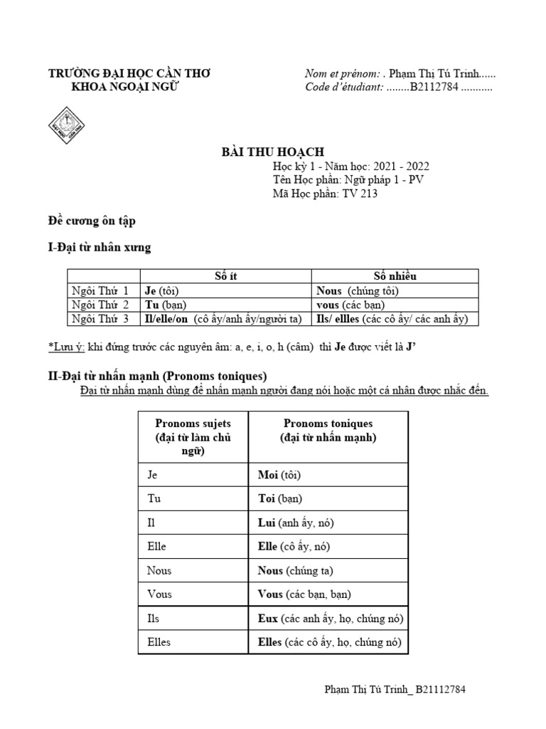 Bài Thu Ho CH | PDF