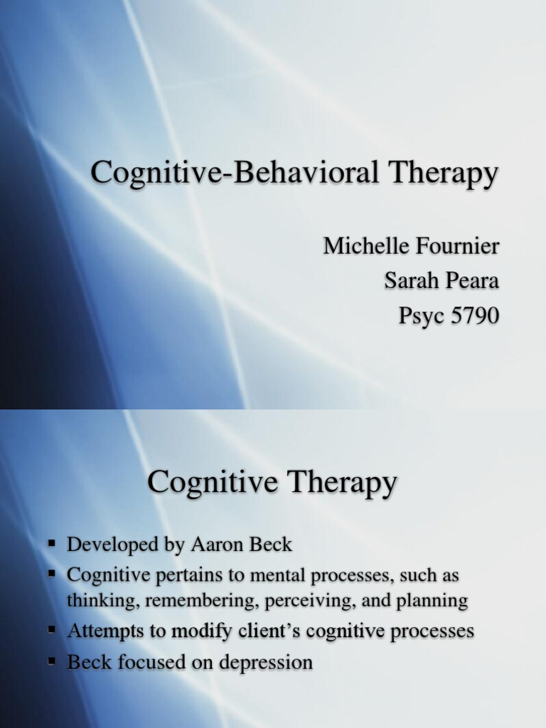 Cognitive Behavioral Therapy | PDF | Reinforcement | Psychotherapy