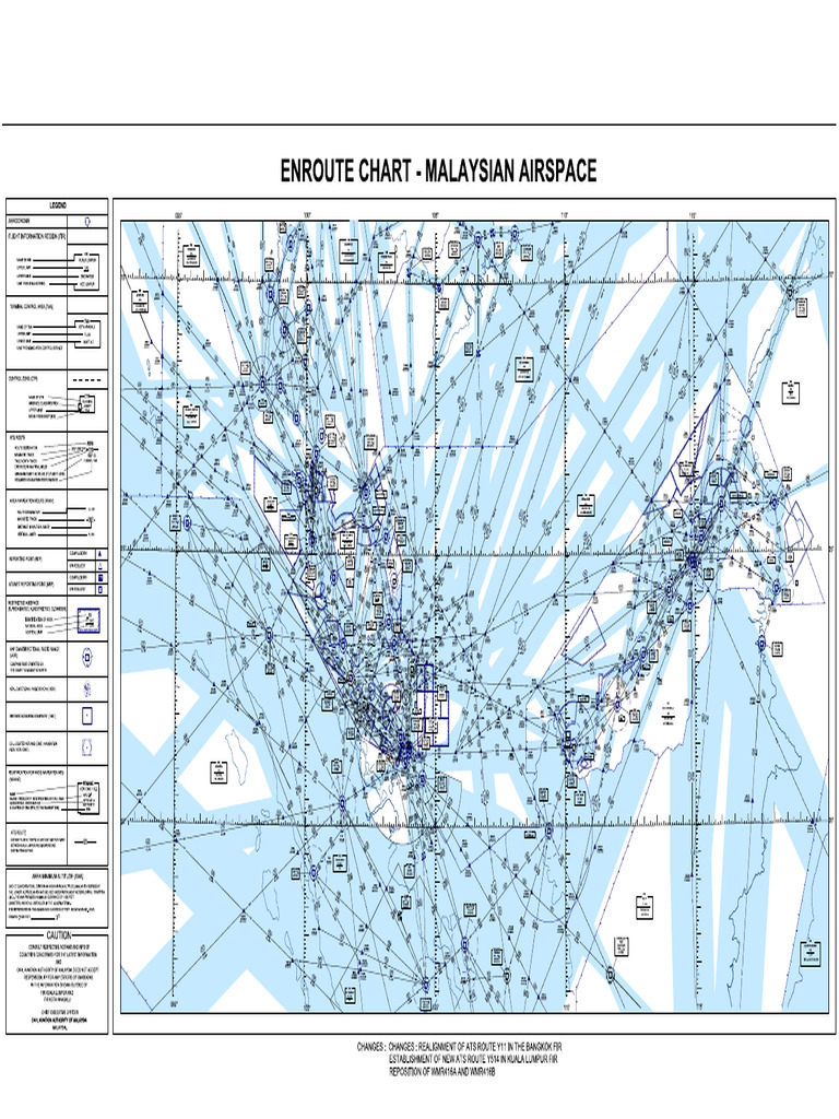 Enroute Chart - Malaysian Airspace | PDF