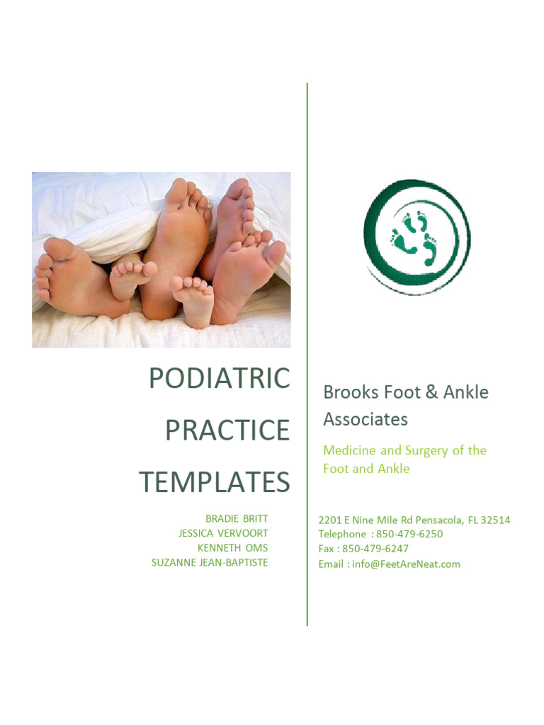 Podiatry Note Templates | PDF | Foot | Toe