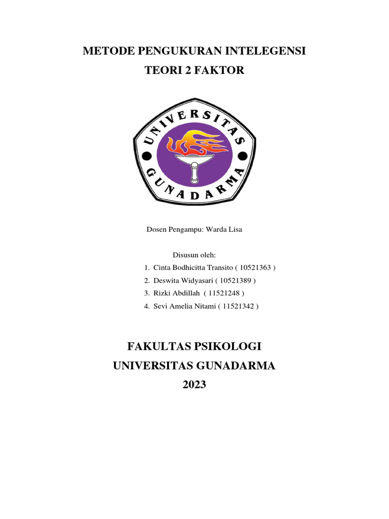 Kelompok 2 Teori Dua Faktor | PDF