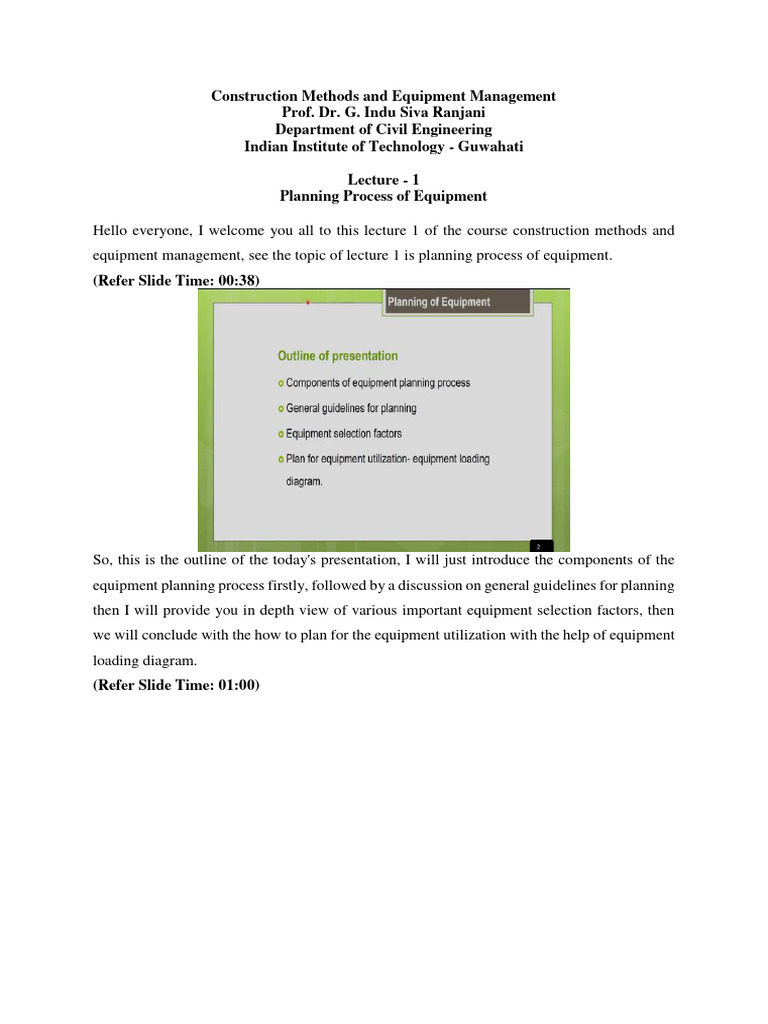 Lec1 | PDF | Concrete | Crane (Machine)