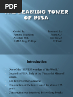 Leaning Tower of Pisa Presentation | PDF | Infographics