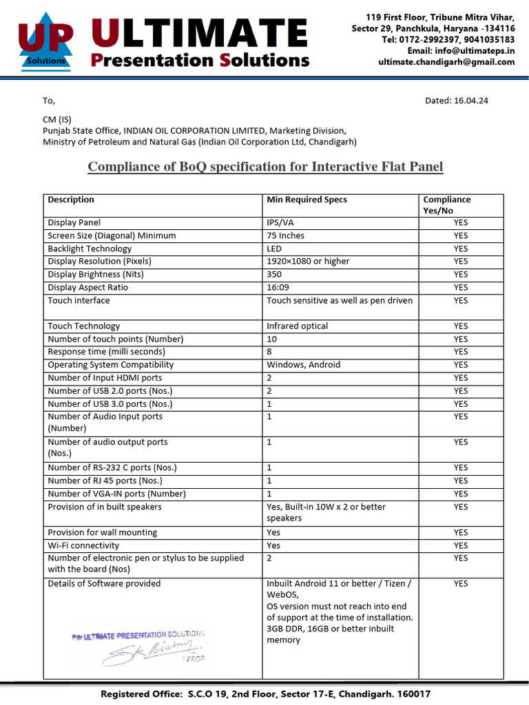 IOCL COMPILATION SHEET Ifp | PDF | Computer Hardware | Consumer Electronics