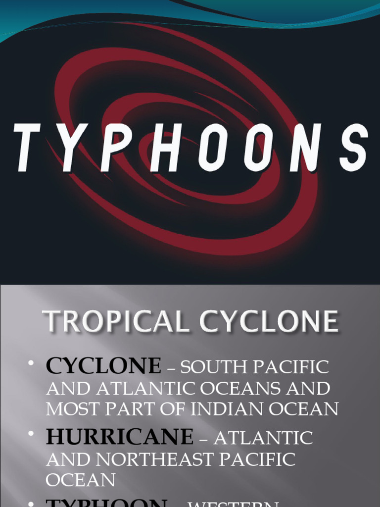 Typhoon | PDF | Tropical Cyclones | Synoptic Meteorology And Weather