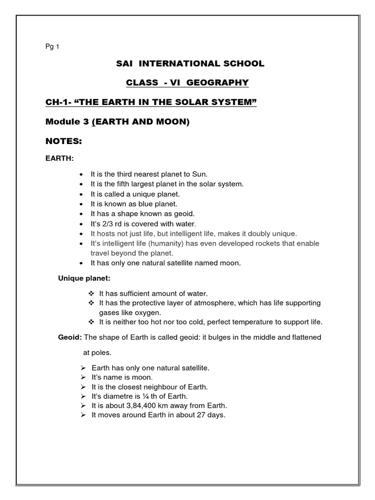 567 - 6-Geography Module 3 | PDF | Earth | Moon