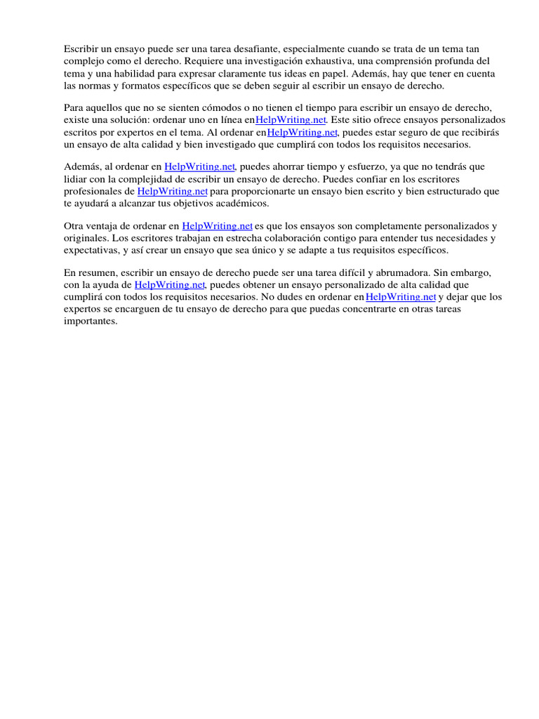 Ensayos de Derecho Personalizados | PDF | Ensayos | Gobernancia