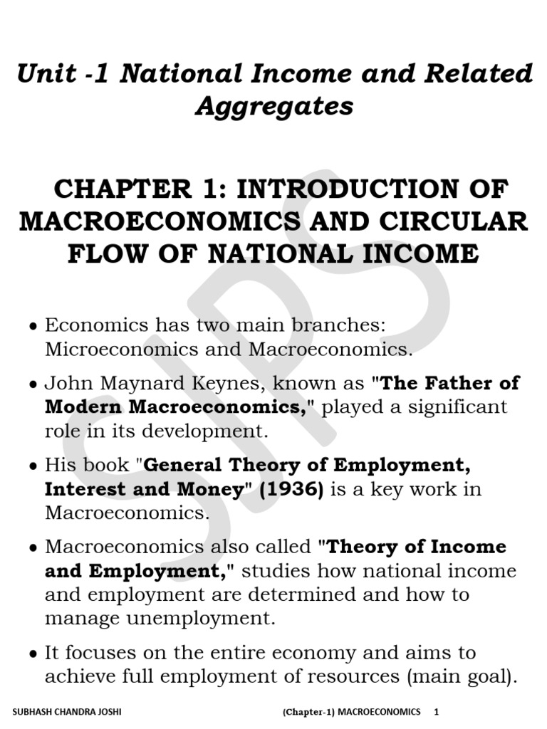 Chapter 1 Macro Cbse Mobile | PDF | Macroeconomics | Microeconomics