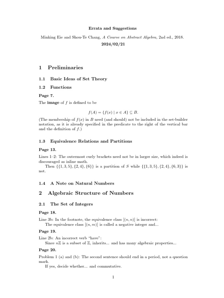 EC18 Errata - 2024 0221 | PDF | Group (Mathematics) | Set (Mathematics)