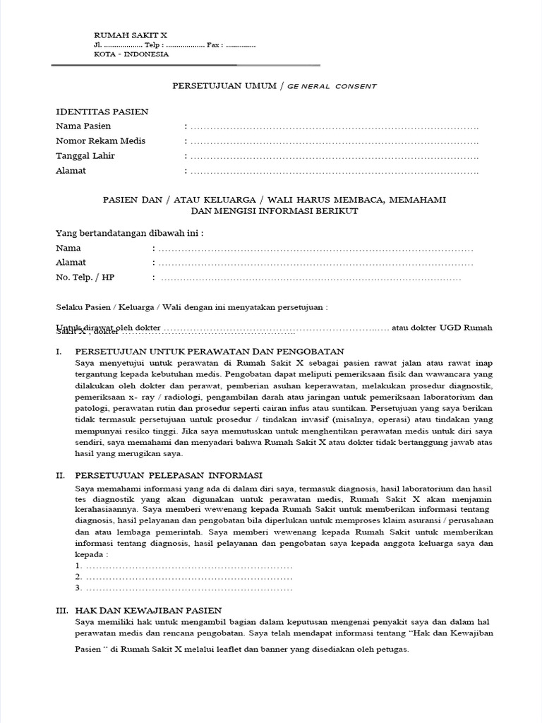 PDF Formulir General Consent | PDF