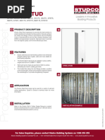Studco Steel Stud System Overview | PDF | Framing (Construction) | Lumber