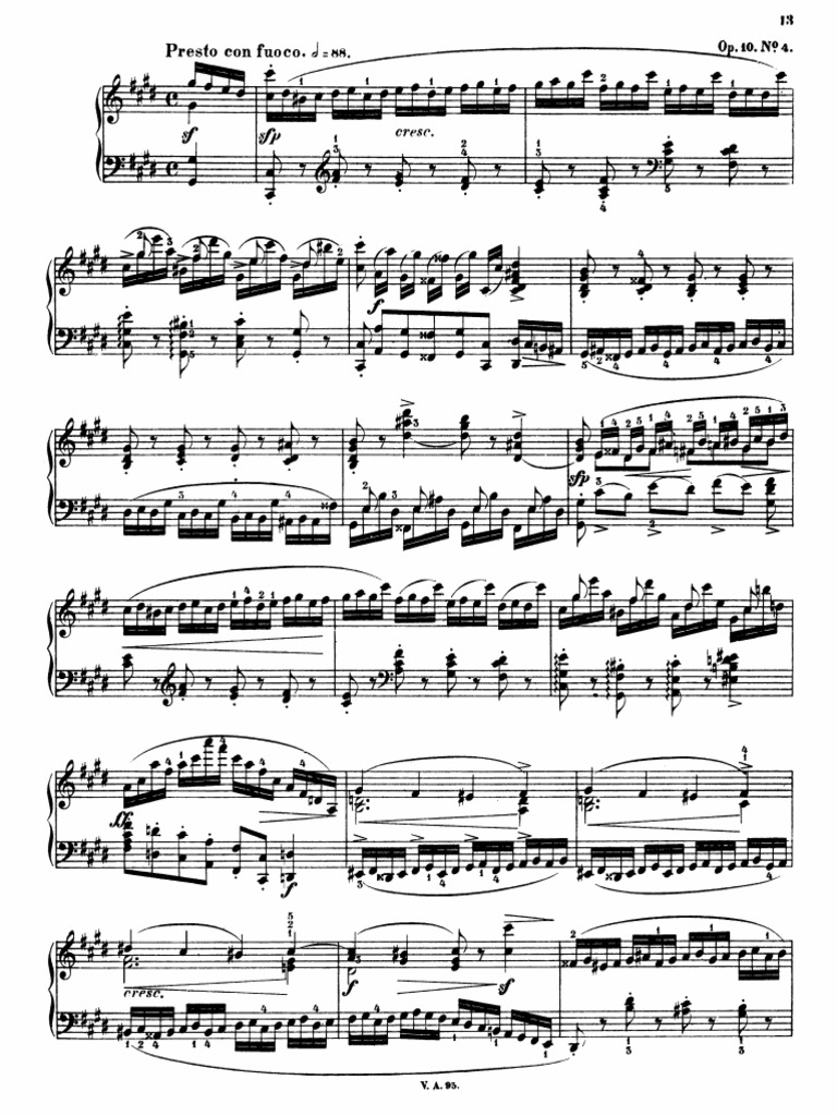 Chopin Etude Op. 10 No. 4 in C Sharp Minor | PDF Chopin Etude Op. 10 No. 4 in C Sharp Minor | PDF
