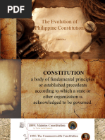 Philippine Constitution Timeline | PDF | Constitution | Philippines