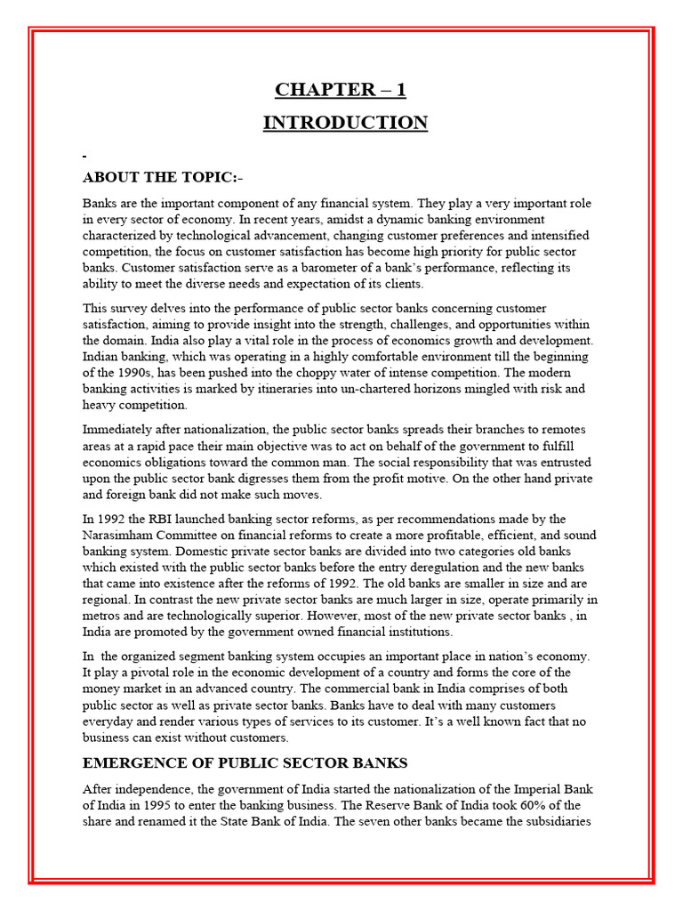 CHAPTER | PDF | Survey Methodology | Banks