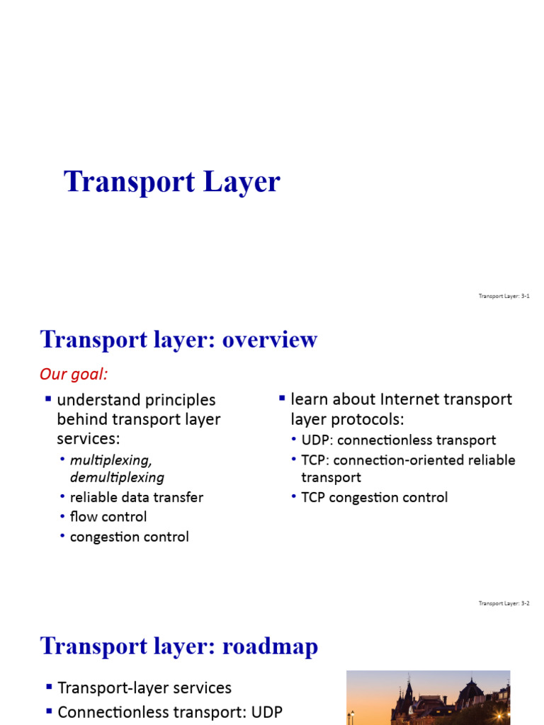 6 Transport Layer | PDF | Transmission Control Protocol | Internet ...