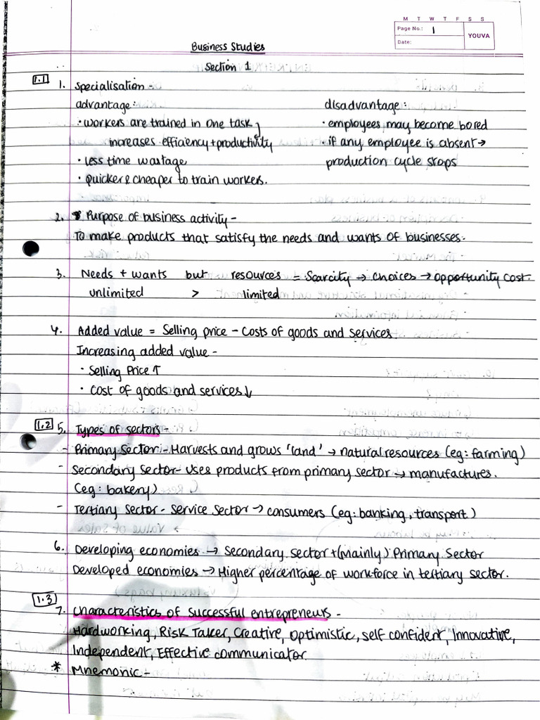 Unit 1 BST Notes | PDF