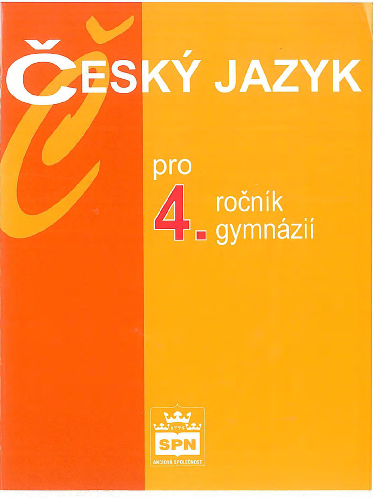 Český Jazyk Pro 4. Ročník Gymnázií | PDF