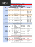 Study Timetable For Class 11 | PDF