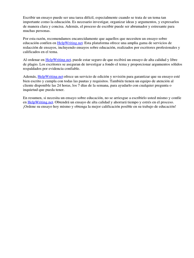 El Mejor Ensayo Sobre Educación | PDF | Ensayos | Comunicación humana El Mejor Ensayo Sobre Educación | PDF | Ensayos | Comunicación humana