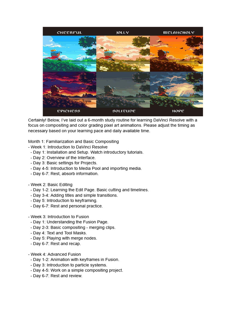 DaVinci Resolve Pixel Art Guide | PDF