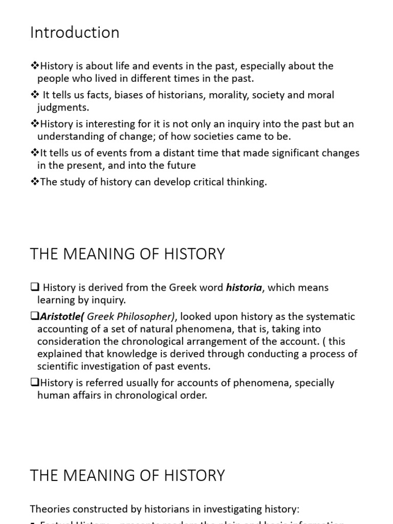 History 101 Reading Notes | PDF | Historian | Historiography