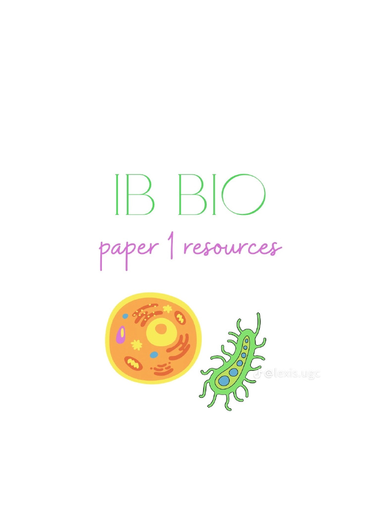Topic 1 Bio Booklet | PDF