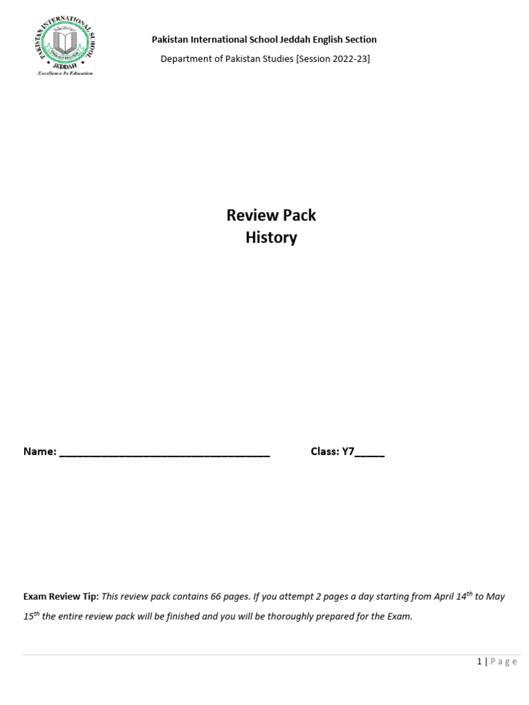 Final Term Review Pack | Download Free PDF | Pakistan | All India Muslim League