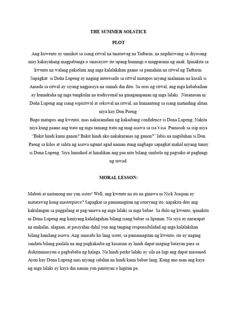 Summer Solstice Key | PDF