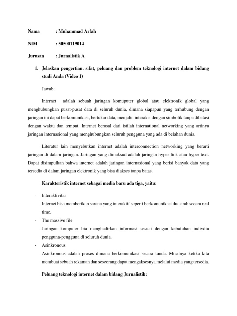 Muhammad Arfah - Mid Tugas 13 | PDF | Ilmu Sosial | Komputer