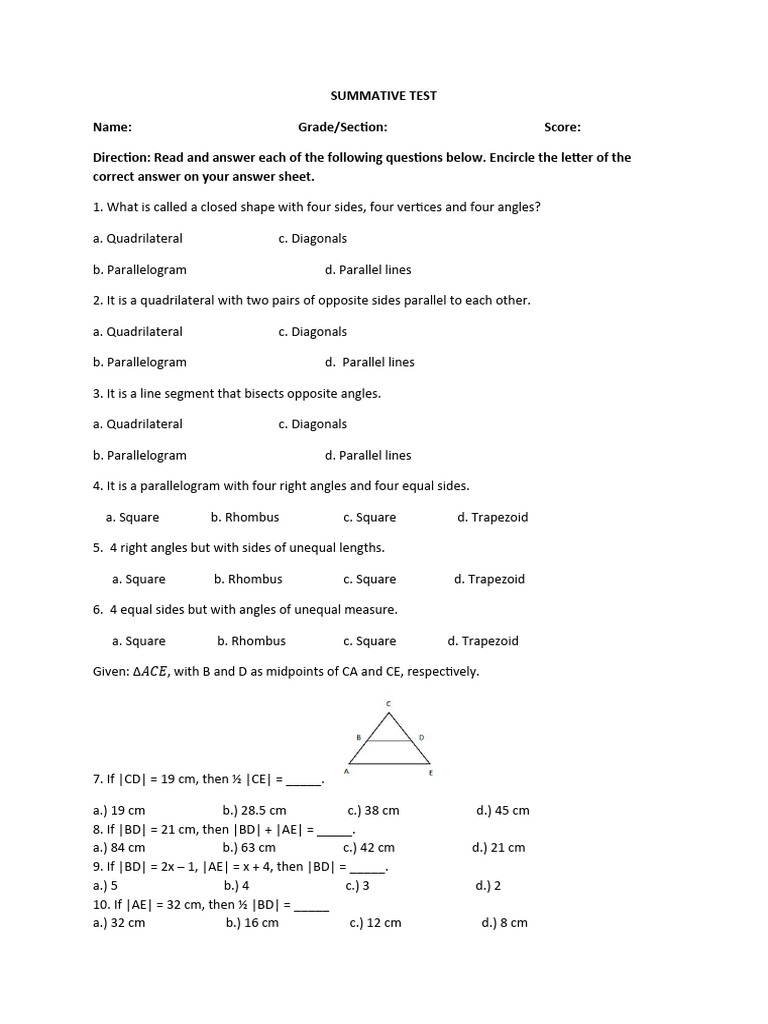 SSSS | PDF | Euclidean Plane Geometry | Classical Geometry