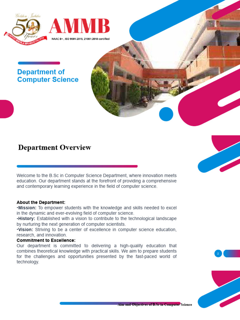 Department of Computer Science | PDF | Computer Science | Science
