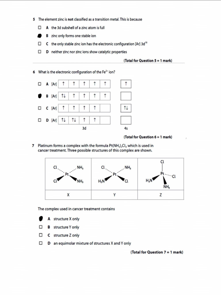 Transition Metals 1 | PDF | Coordination Complex | Electron Configuration